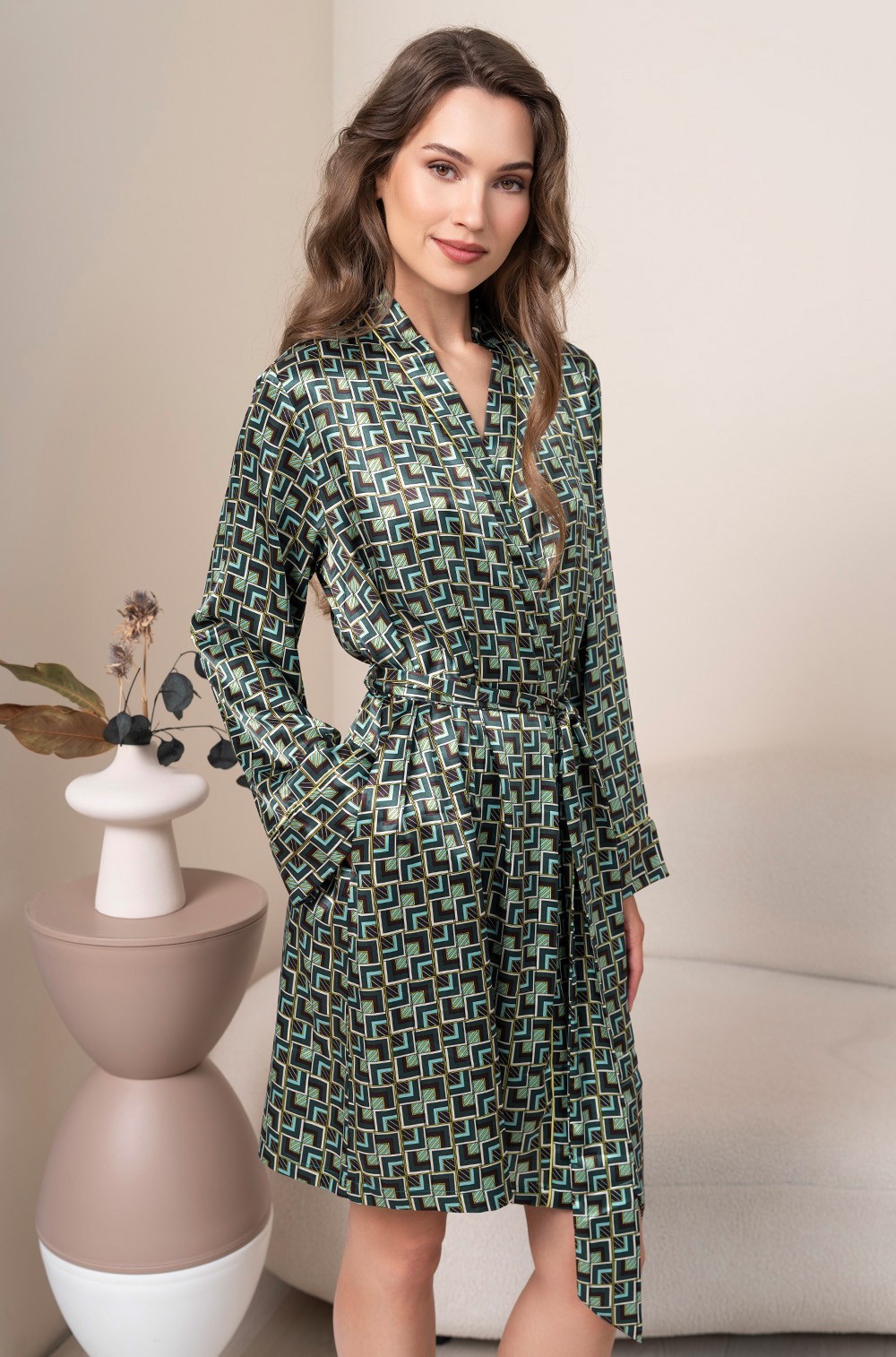 Короткий халат Mia-Amore 4383 "Bergamo"